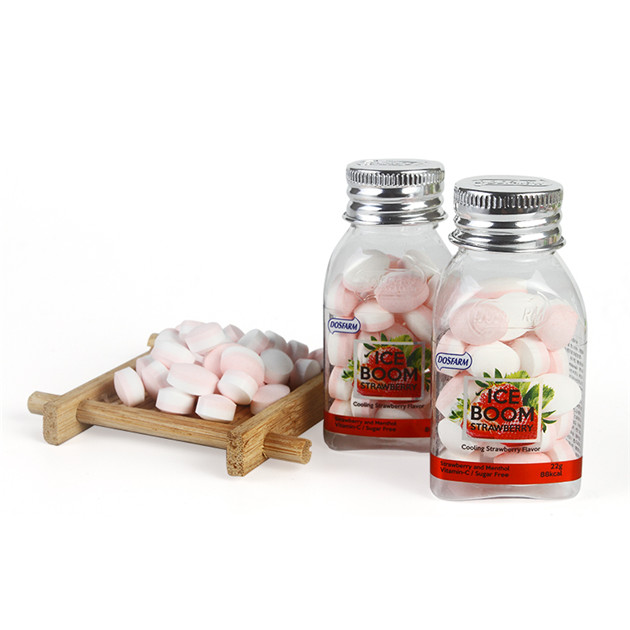 Triangle Bottle Pack Sugar Free Mint Candy 22grams Strawberry Fruit