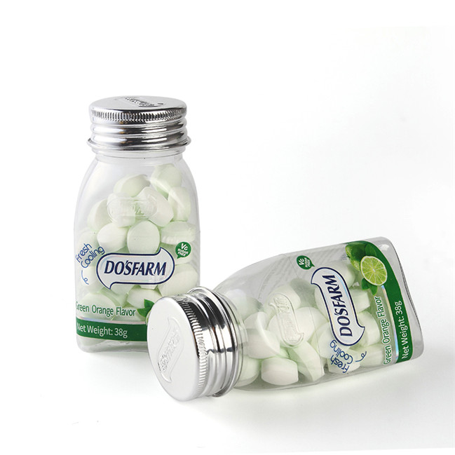 Fruit Flavors Compressed Hard Candy With Bottle Package Pressed Sugar