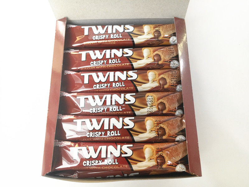 Twins Crispy Roll Buscuits With Chocolate And Milk Inside / Sandwich ...