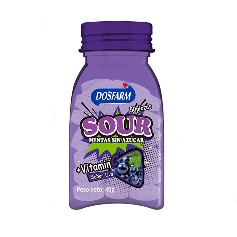 Sugar Free Mint Candy - Low Calorie Vitamin Lozenge by Dosfarm