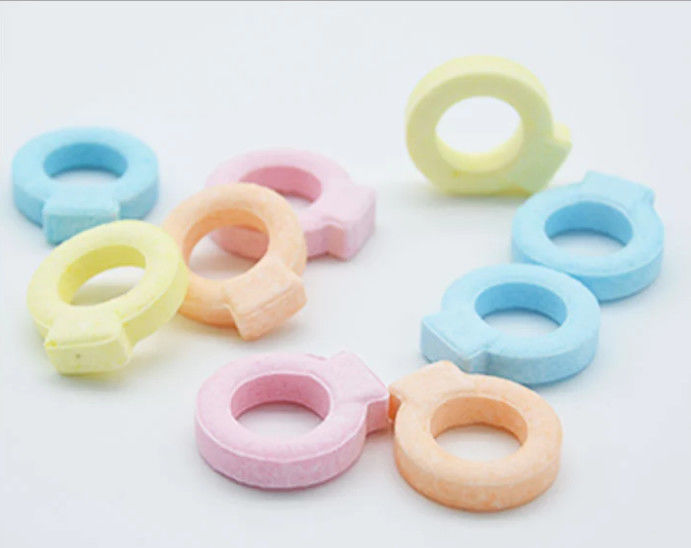 4g Diamond Shape Ring Compressed Candy Individual Packing Packed In Jar