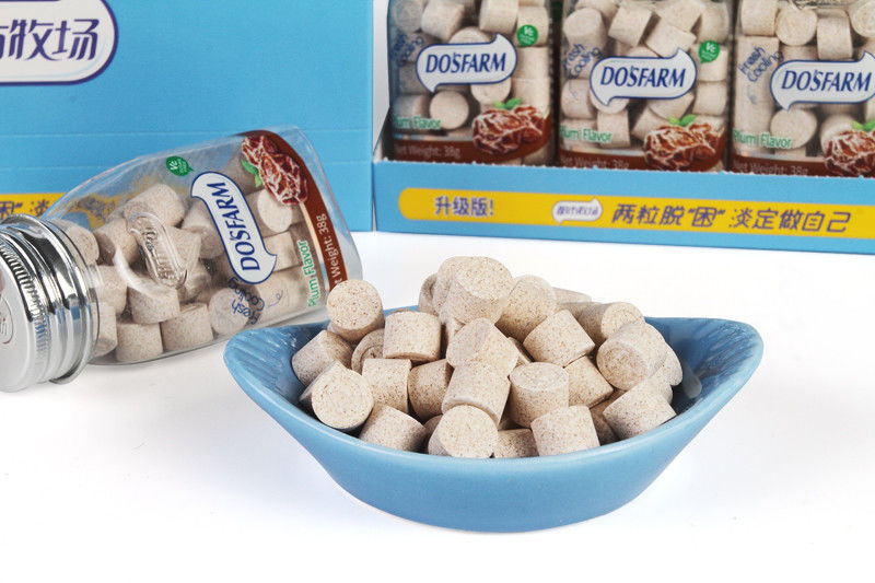 OEM available Healthy Compressed candy Low sugar Low cal Plum flavor ...