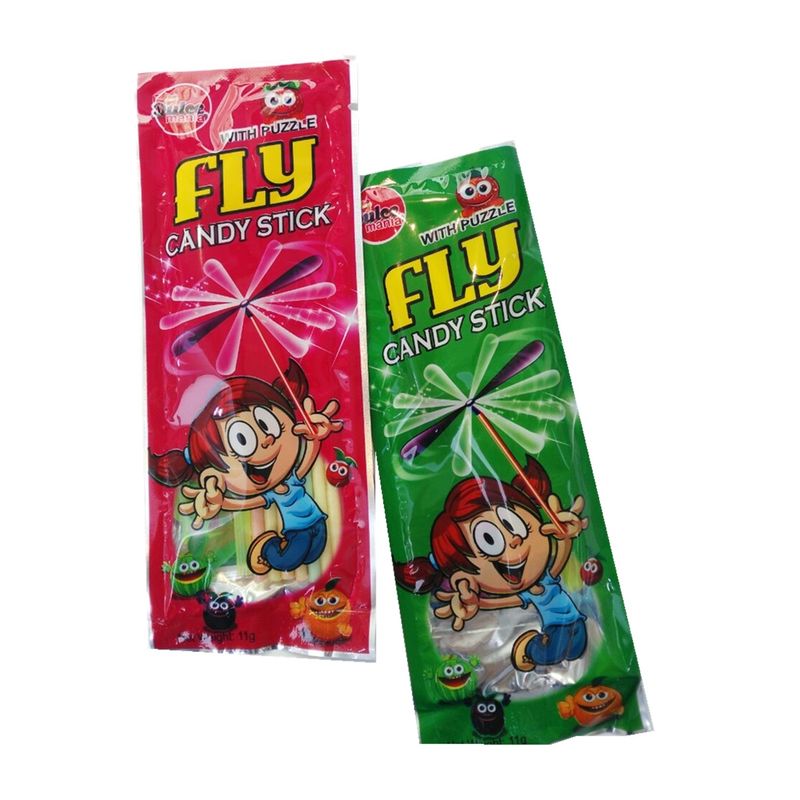 Flyer Toy With Puzzle Fruity Cc Stick Powdered Sour Stick Candy