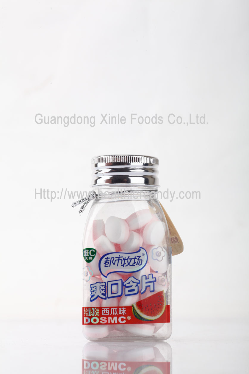 Low Calorie Sugarless Vitamin C Candy Normal Oval Sour Watermelon Sweets