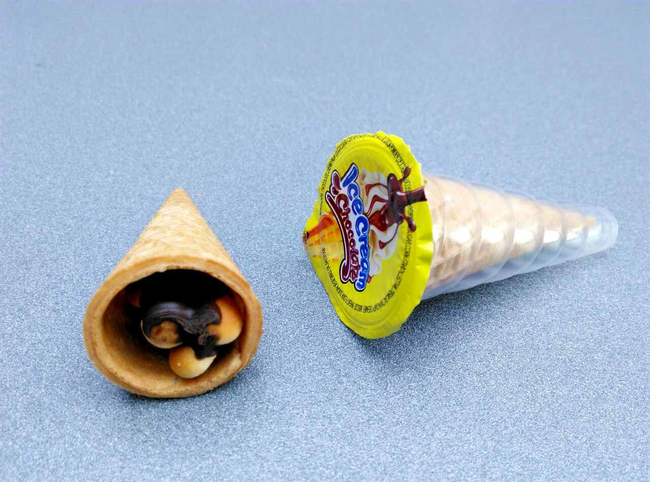 Fancy and Crisp Chocolate Candy Crisp Ice Cream Shaped Chocolate ...