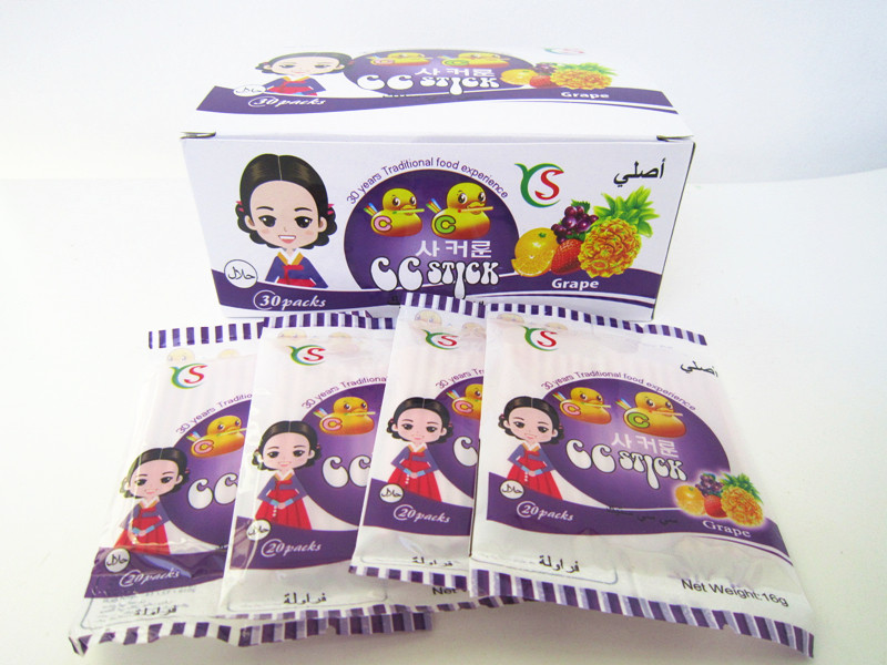 14.4g CC stick Sweet And Sour CC Stick Candy Deep In Grape Flavor ...