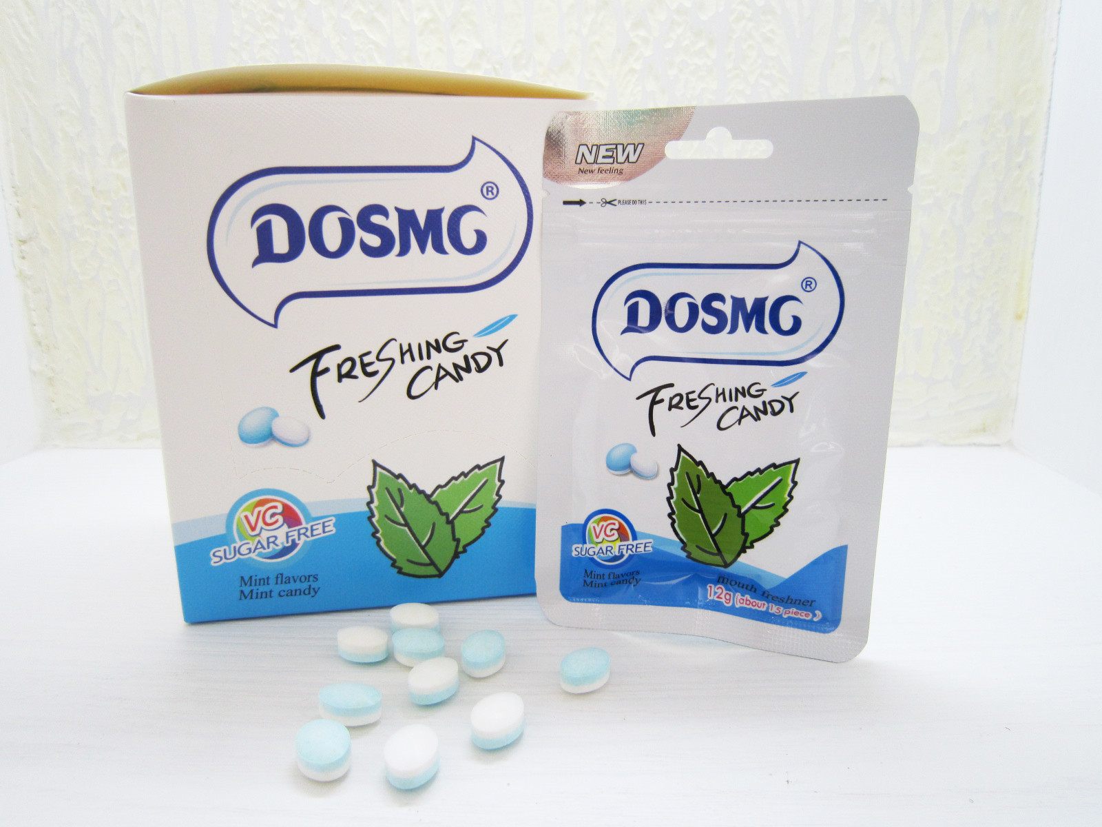 Portable Sachet Pack Sugar Free Mint Candy Pepper Flavor Snack With ...