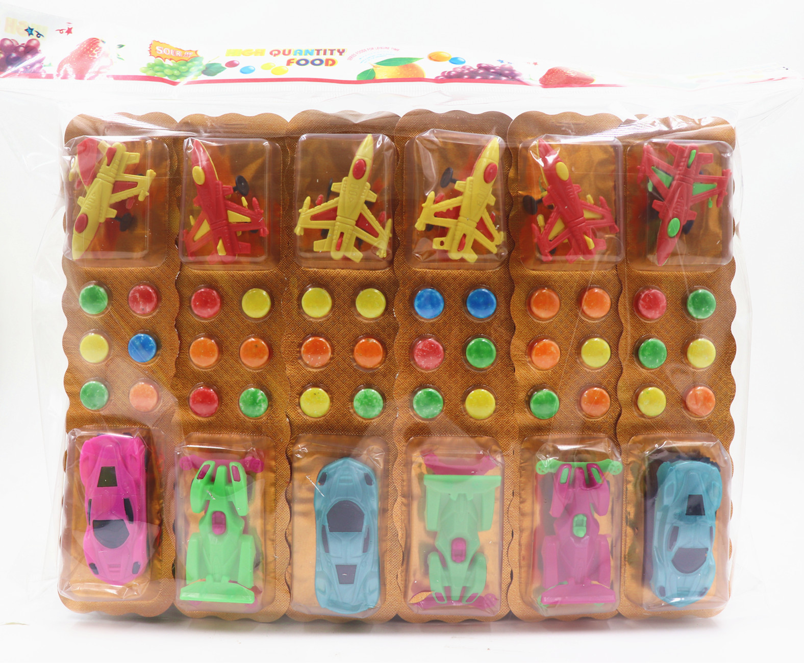 Funny Car & Plane Toy Healthy Compressed Candy Fruit Flavor For Children