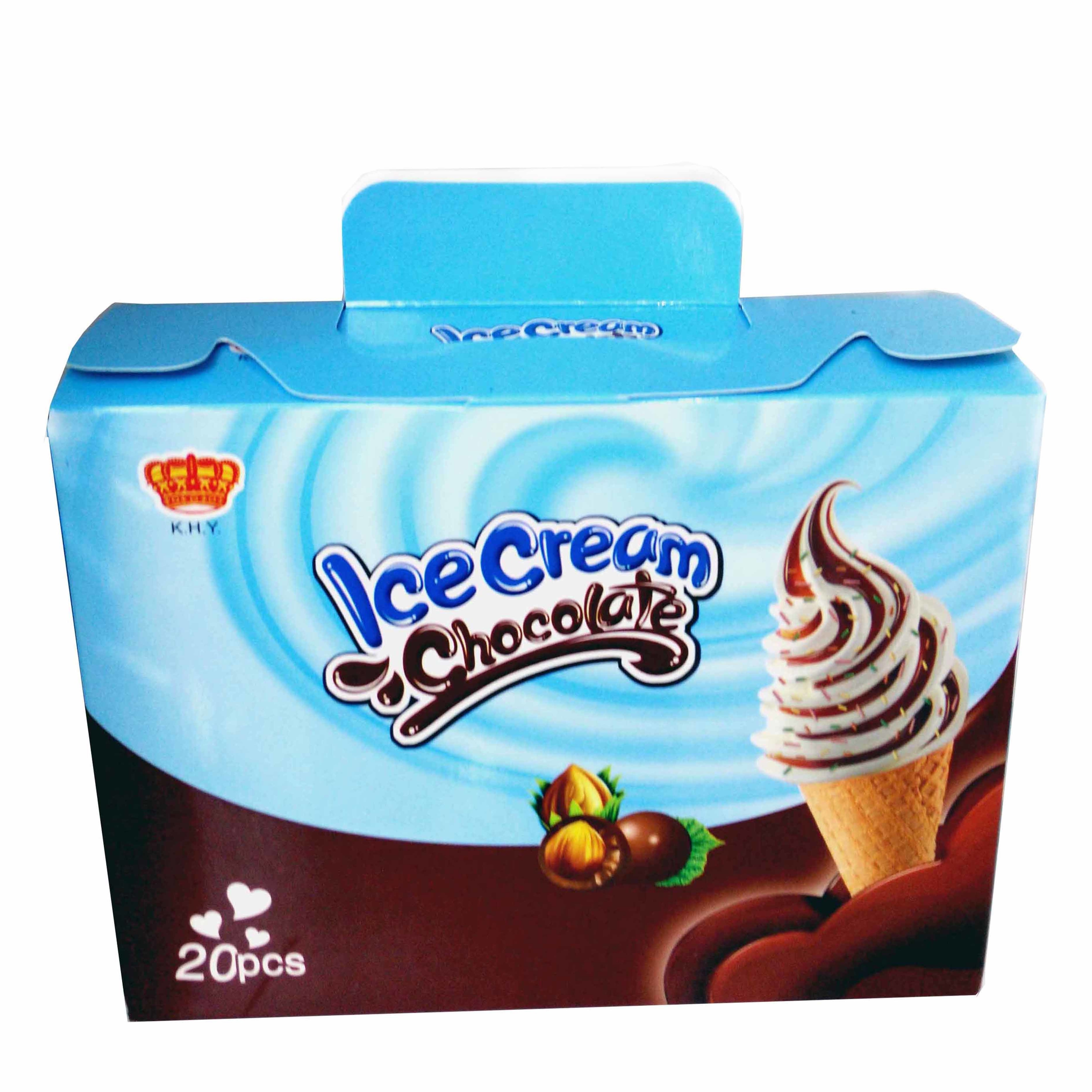 Fancy and Crisp Chocolate Candy Crisp Ice Cream Shaped Chocolate ...