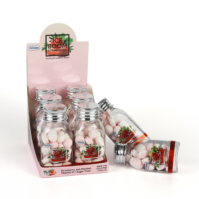 ISO22000 Mango Strawberry Taste Compressed Candy