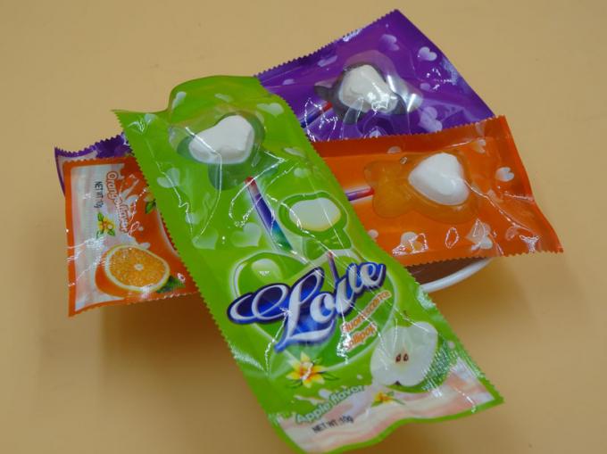 Bag pack Heart Shape Lollipop Healthy Hard Candy / Low Cal Candy For ...