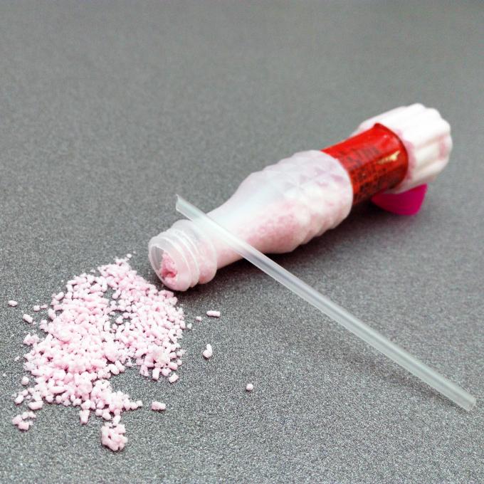 Sour powder packed in plastic bottle Powdered candy with assorted fruit ...