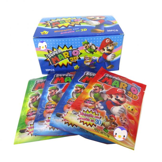 Super Mario Tasty Candy Powder With 3D Puzzle Mixed Fruit Flavor Candy ...