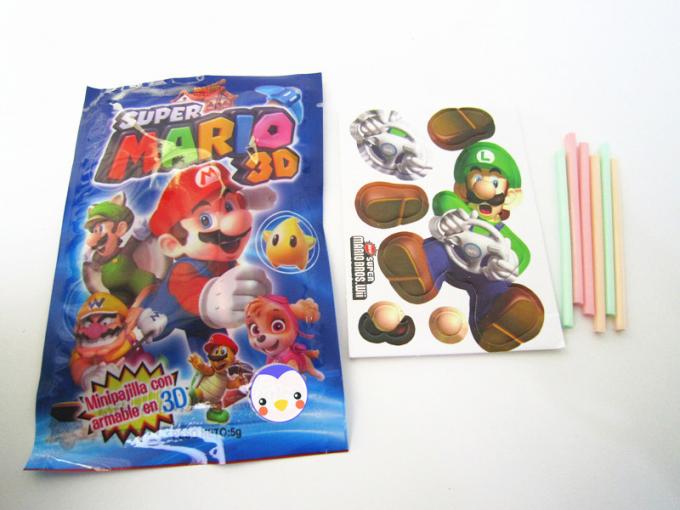 Super Mario Tasty Candy Powder With 3D Puzzle Mixed Fruit Flavor Candy ...